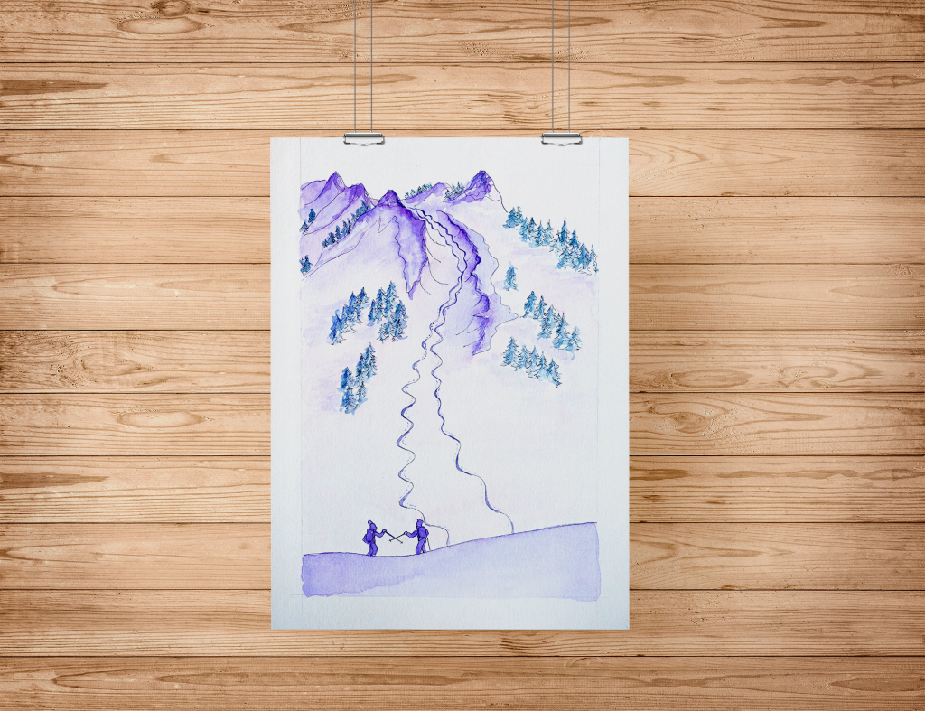 Banana Couloir - Jen Reddy Ink