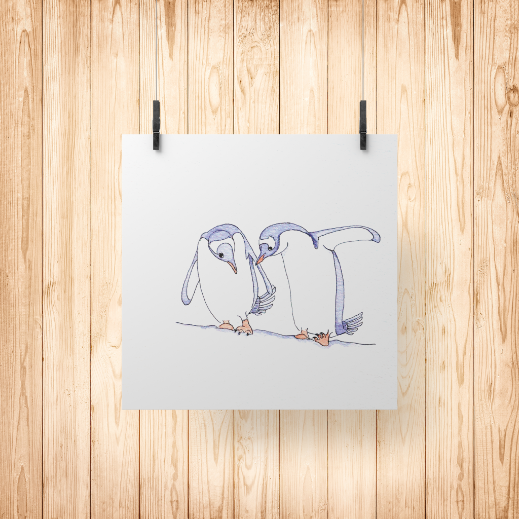 Penguins - Jen Reddy Ink