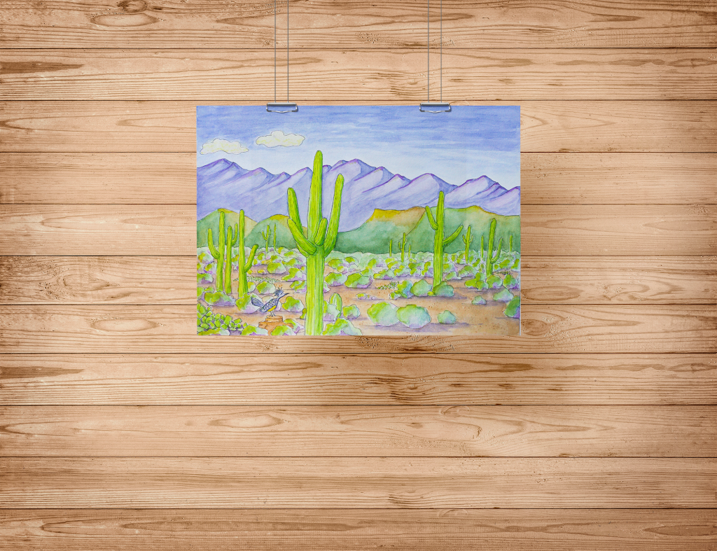 Saguaros - Jen Reddy Ink